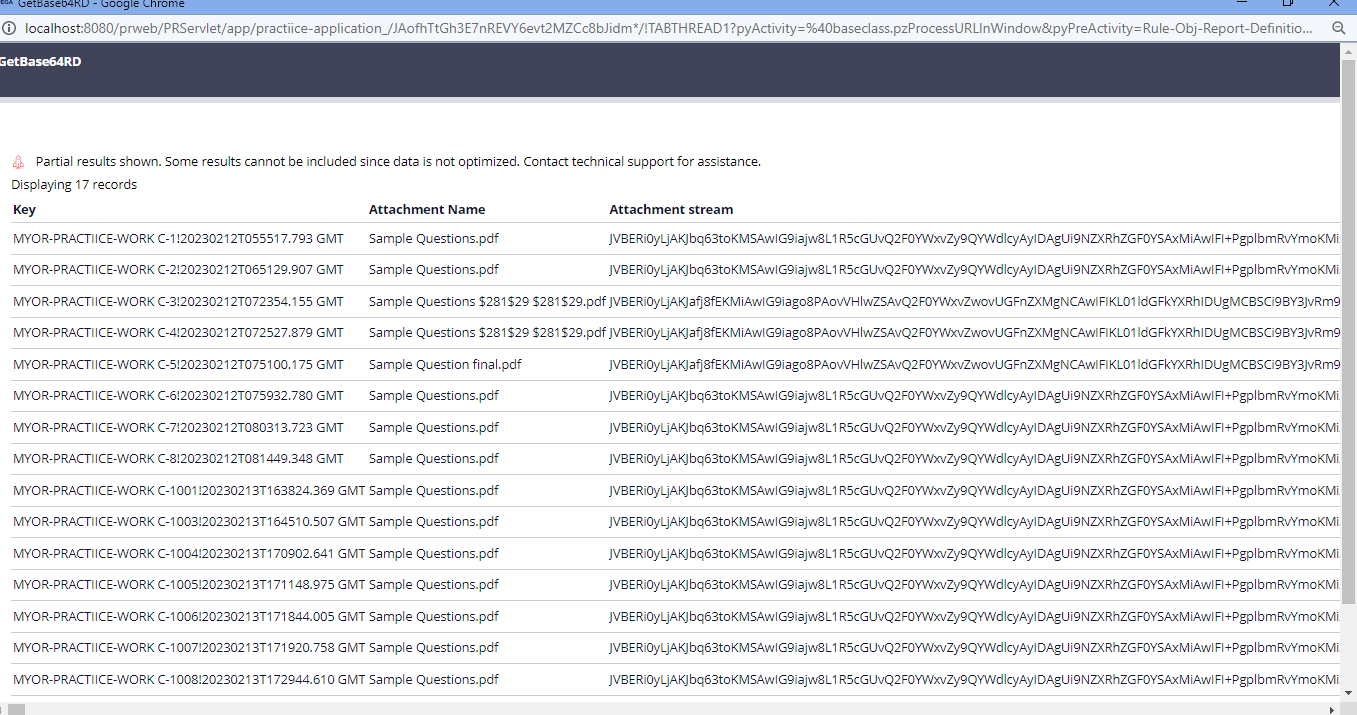 Convert case attachments stored in Pega to his actual files | Support Center